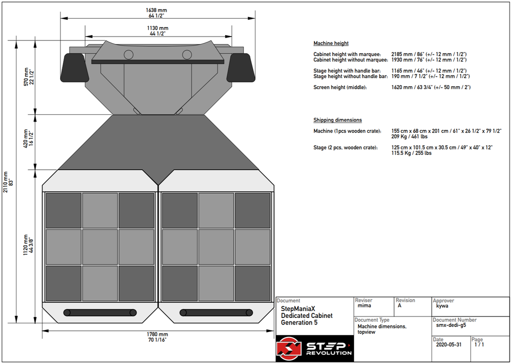 StepManiaX Dedicated 43 Machine – Step Revolution LLC
